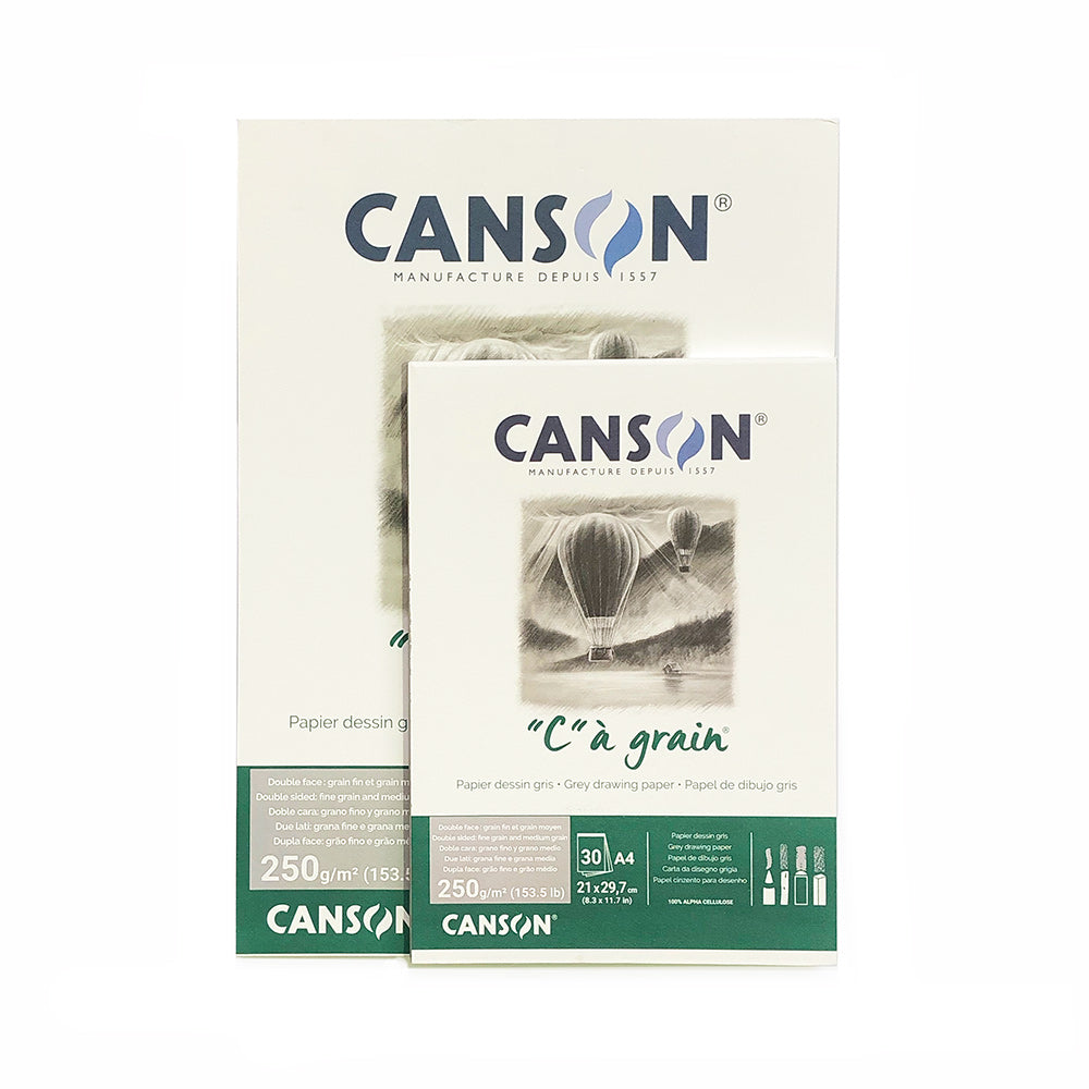 Canson CA Grain 250 Grey Drawing Pad – Melbourne Artists' Supplies