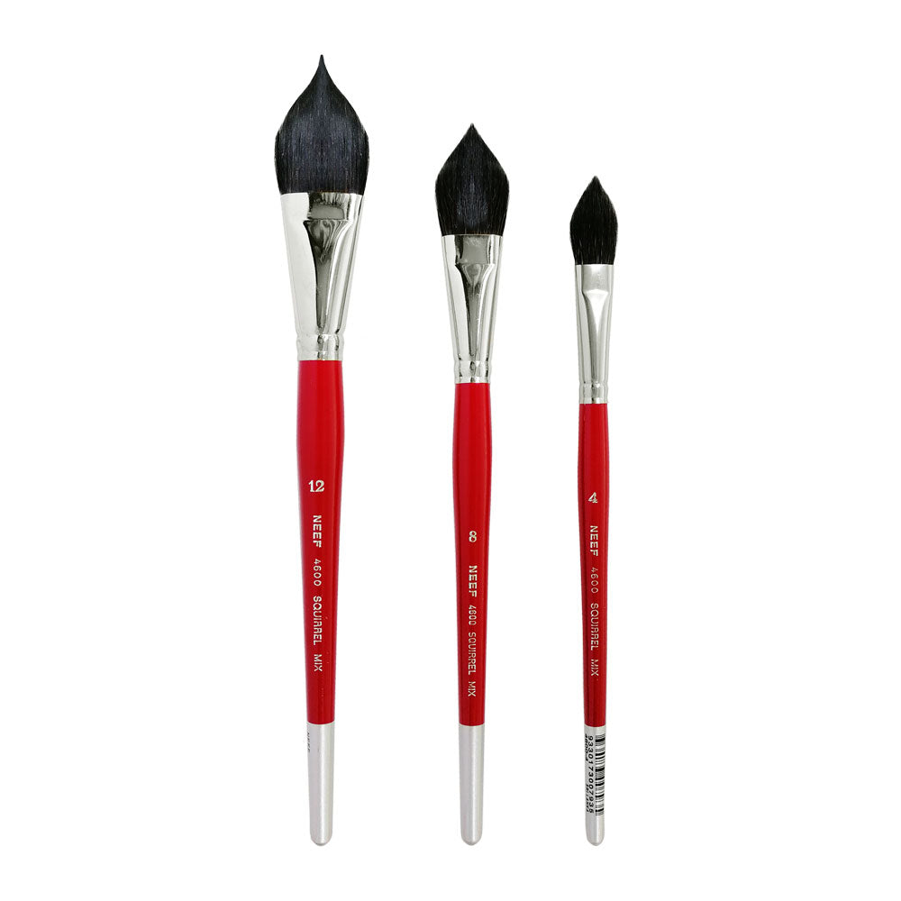 Neef 4600 Oval Pointed Squirrel Mix Brush – Melbourne Artists' Supplies