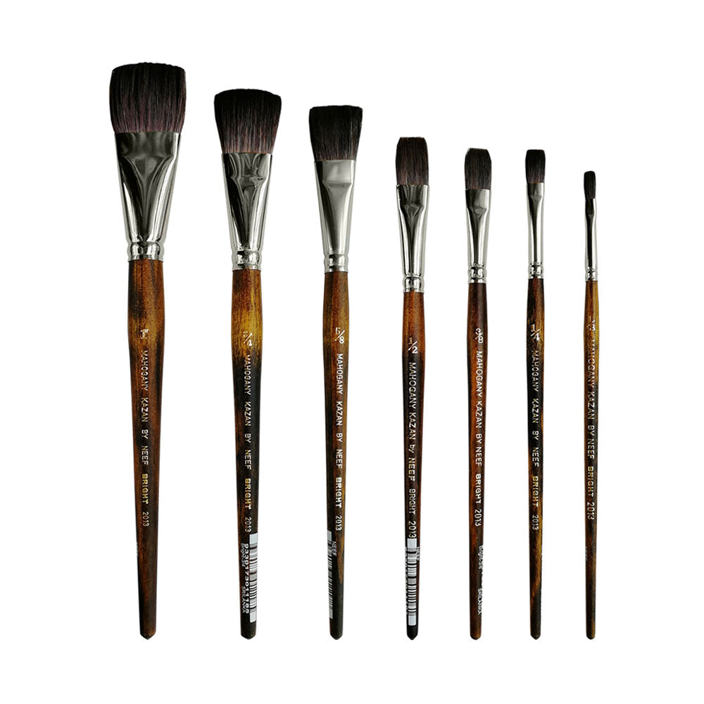 Neef Series 2013 Kazan Mahogany Bright Brush – Melbourne Artists' Supplies