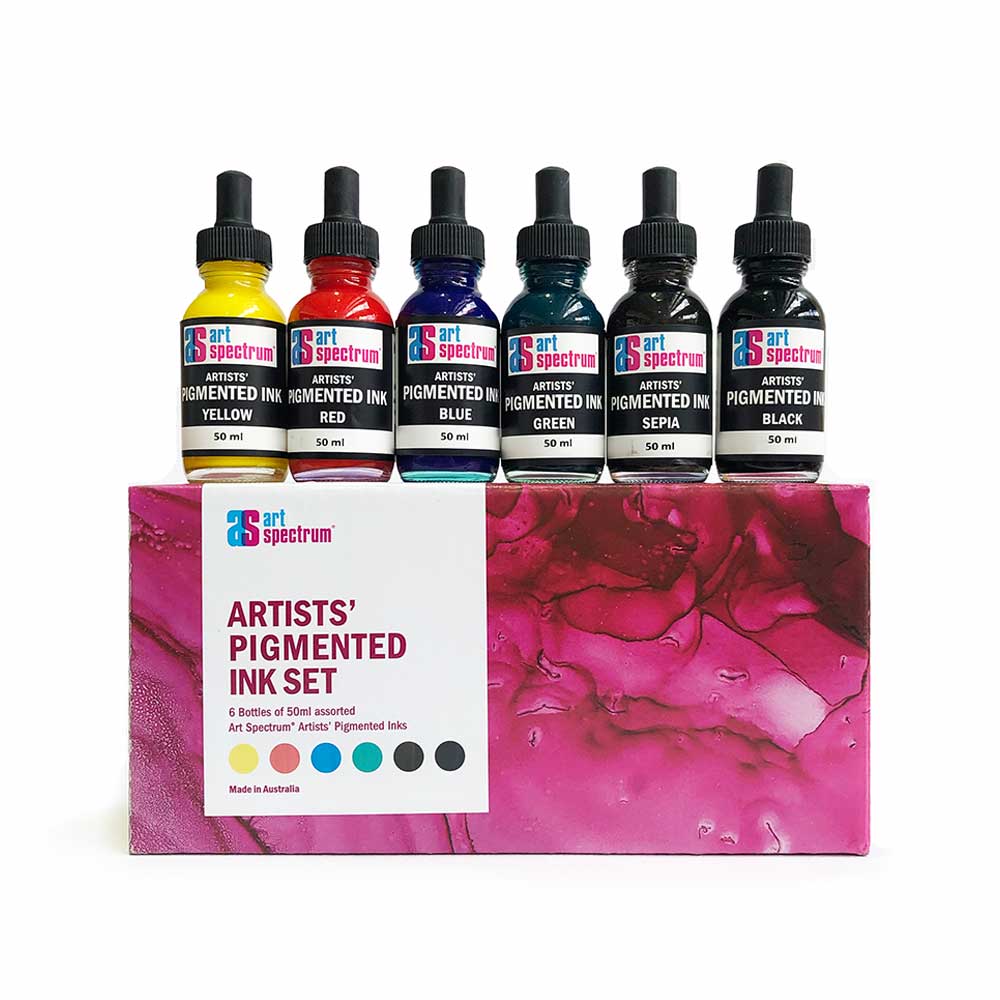 Art Spectrum Assorted Pigmented Ink Set 6 x 50mL – Melbourne Artists ...