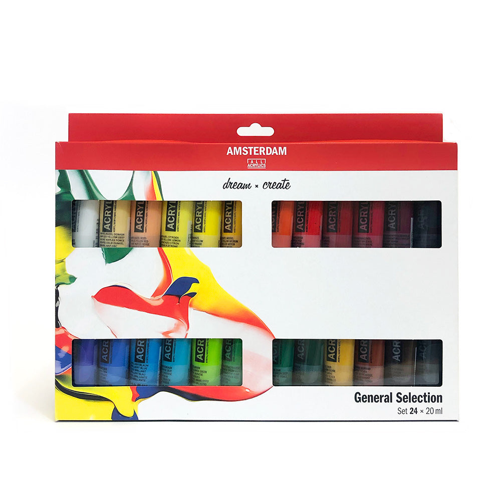 Amsterdam Acrylic General Selection Set of 24 x 20mL – Melbourne ...