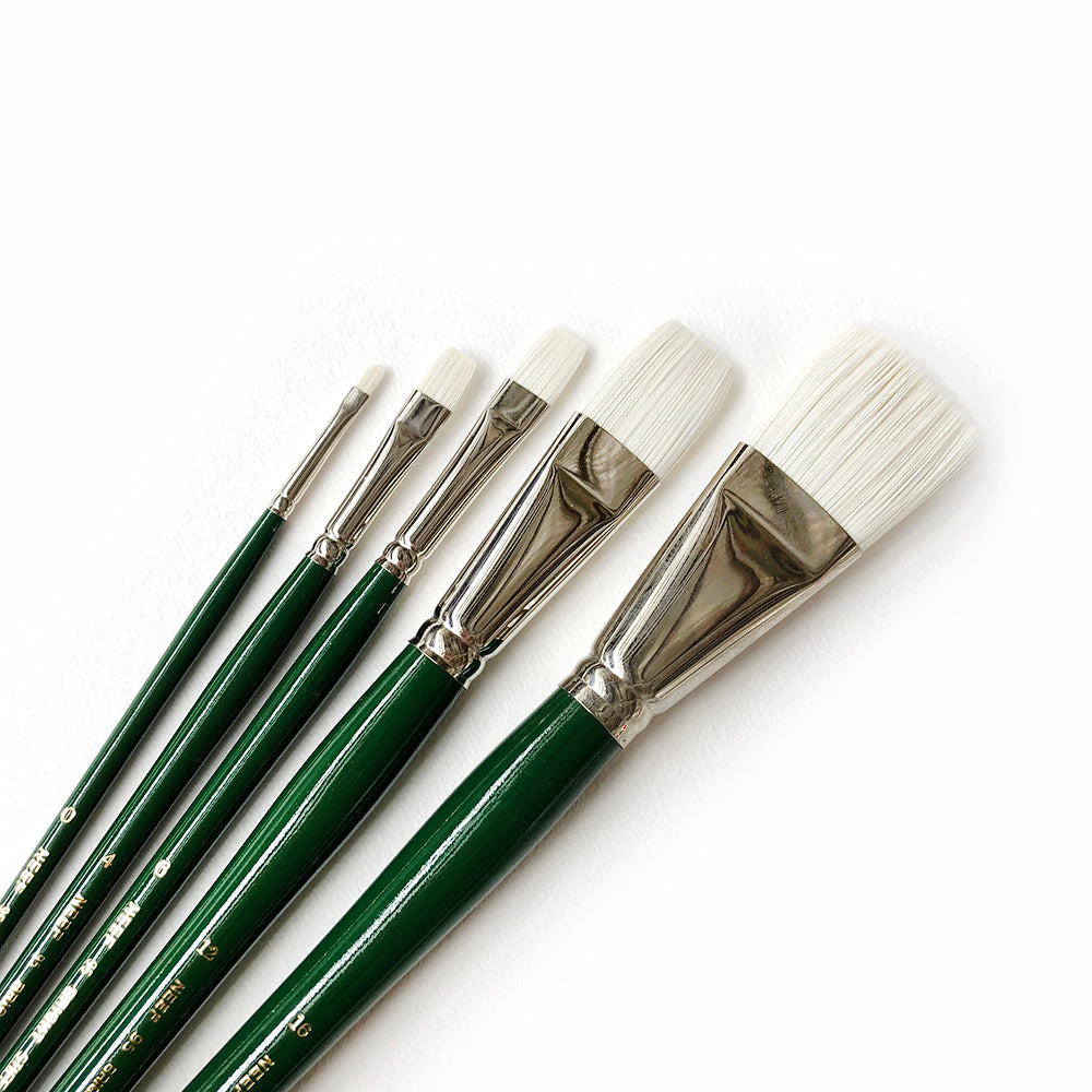 Neef Series 95 Bright Stiff Synthetic Brush – Melbourne Artists' Supplies