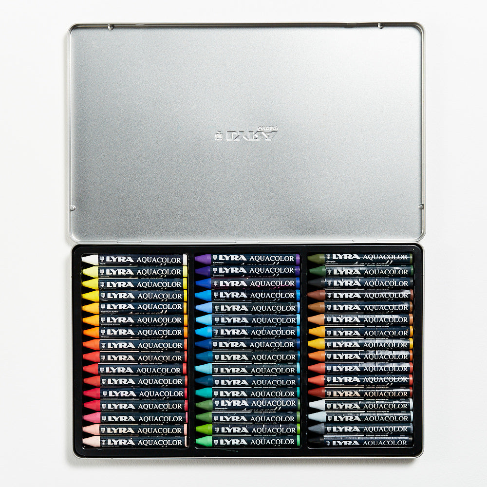 Lyra Aquacolor Water Soluble Wax Crayons Tin of 48 – Melbourne Artists ...