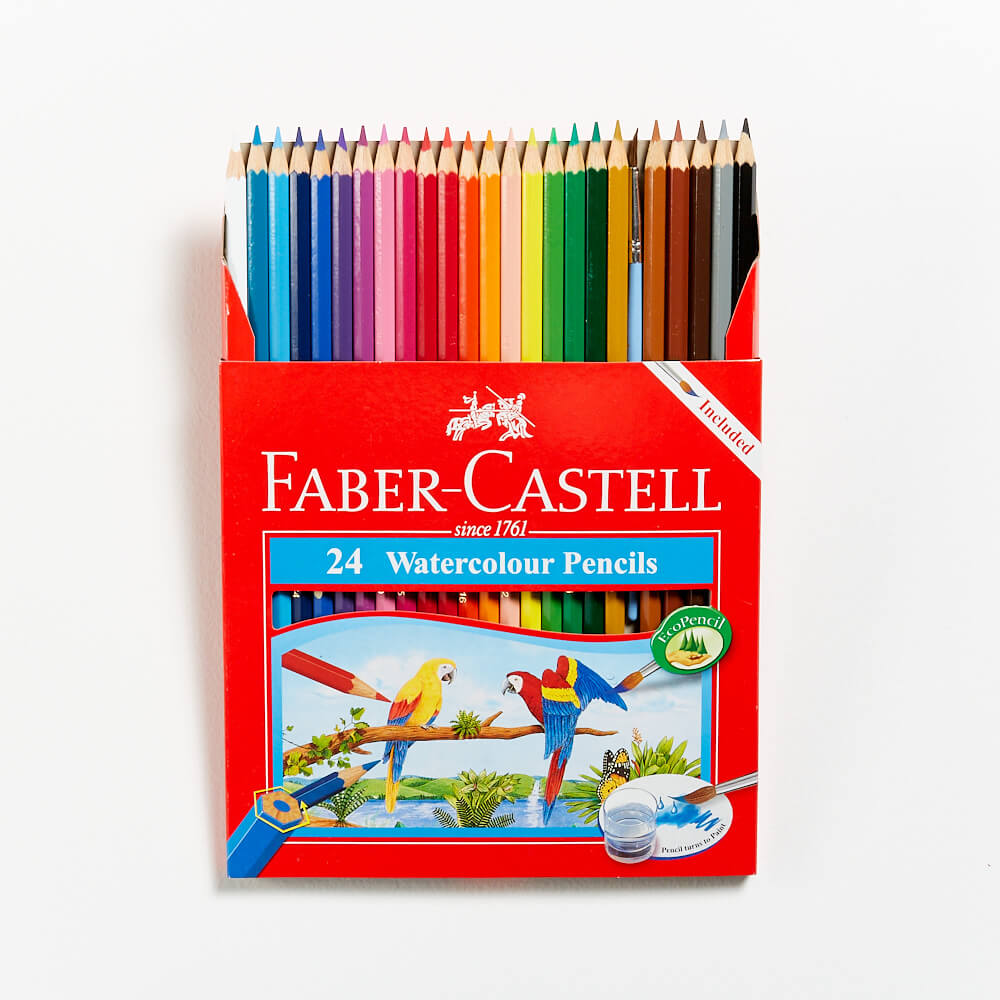 Faber-Castell Red Range Watercolour Pencils Set 24 – Melbourne Artists ...
