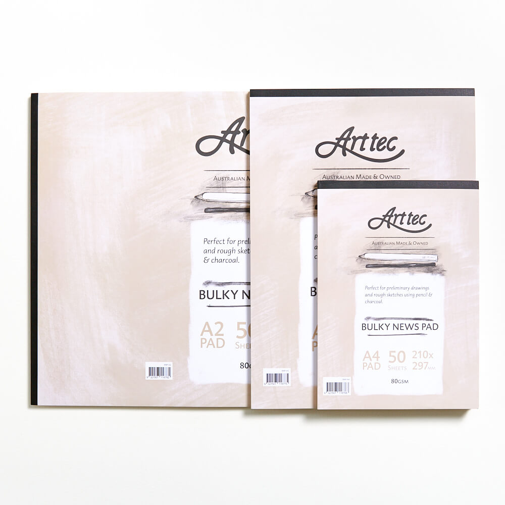 Arttec Bulky News Pad 80g – Melbourne Artists' Supplies