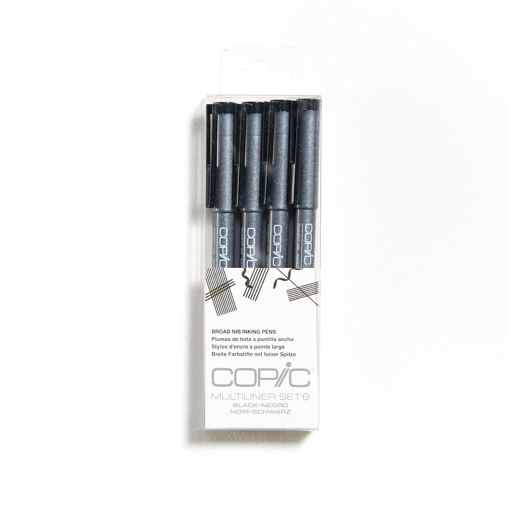 Copic Multiliner Black Set B - 0.5, 0.8, BS, BM – Melbourne Artists ...
