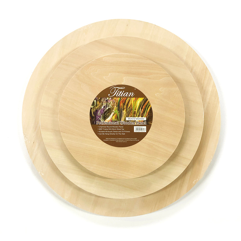 MAS Wooden Painting Panel Round – Melbourne Artists' Supplies